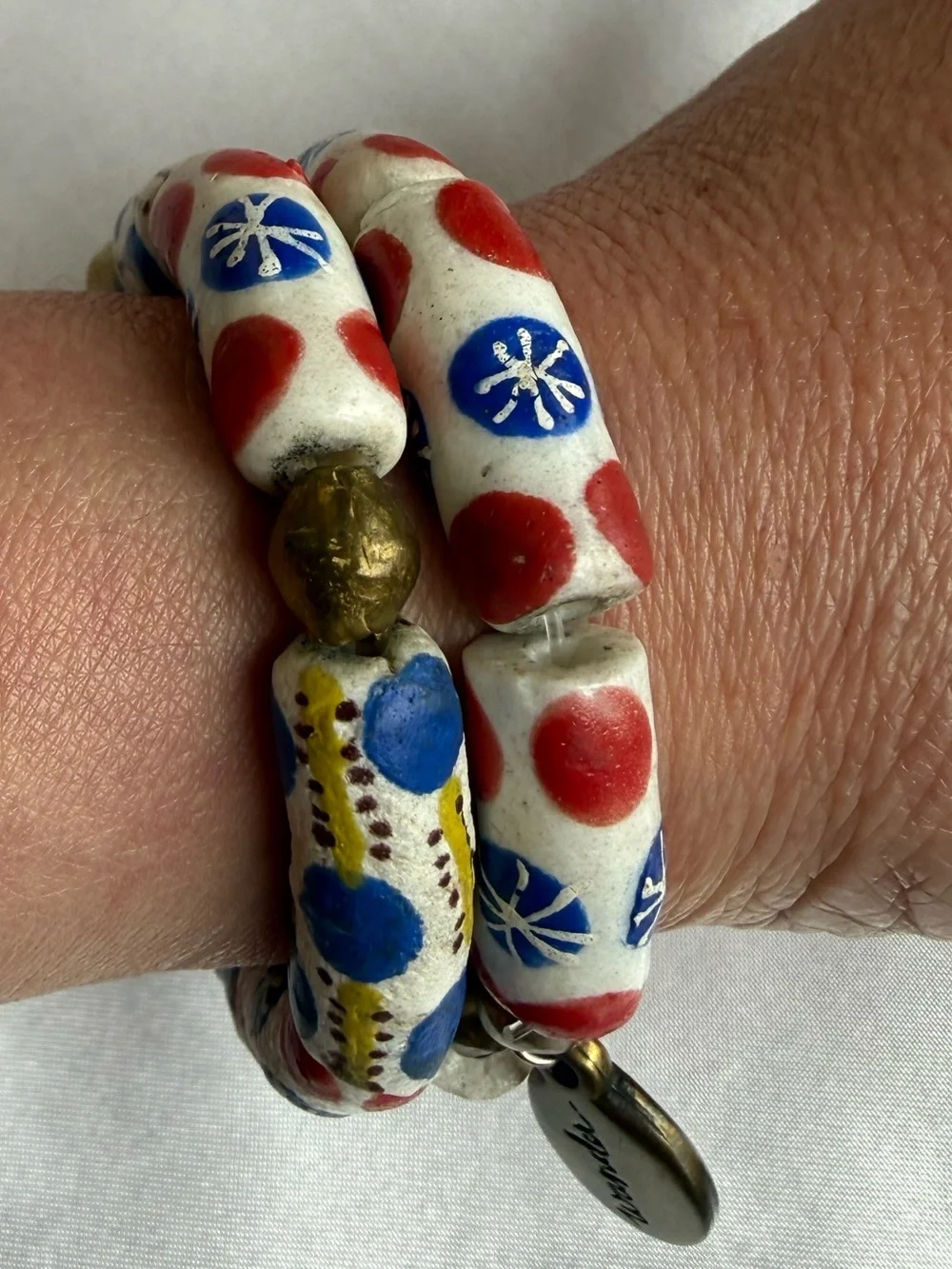 often wander | Jewelry | Often Wander African Trade Bead Stretch ...